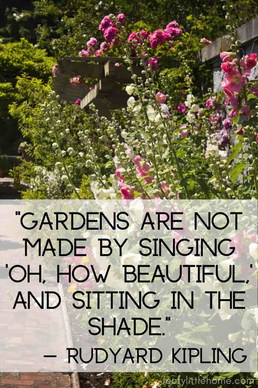 27 Inspirational Gardening Quotes (With Photos) - The Leafy Little Home